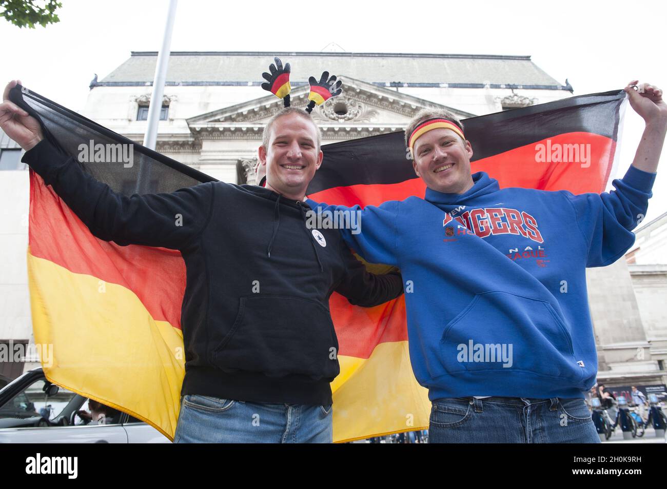 German fans during the London Olympics 2012 - London Stock Photo - Alamy