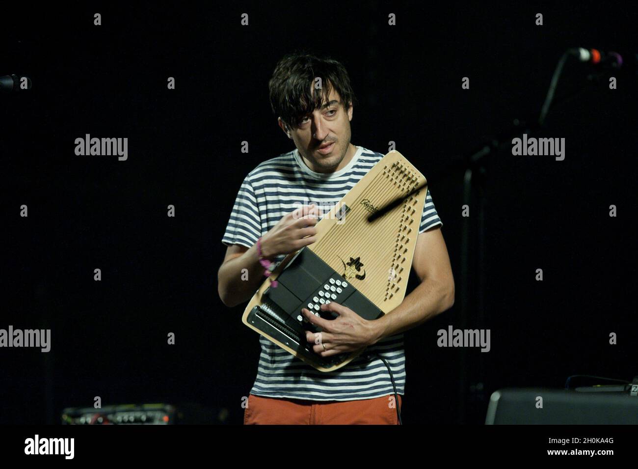 Edward Droste from Grizzly Bear performs live on stage at 'End Of The ...
