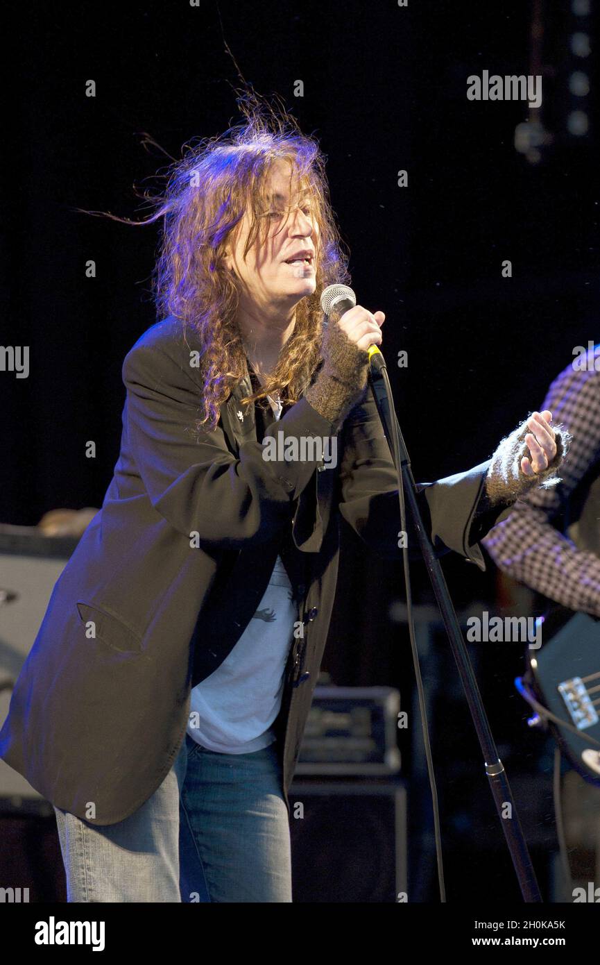 Patti Smith performs live on stage at 'End Of The Road' Festival ...
