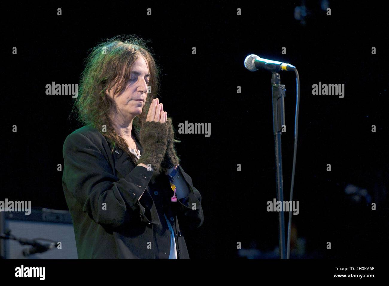 Patti Smith performs live on stage at 'End Of The Road' Festival ...