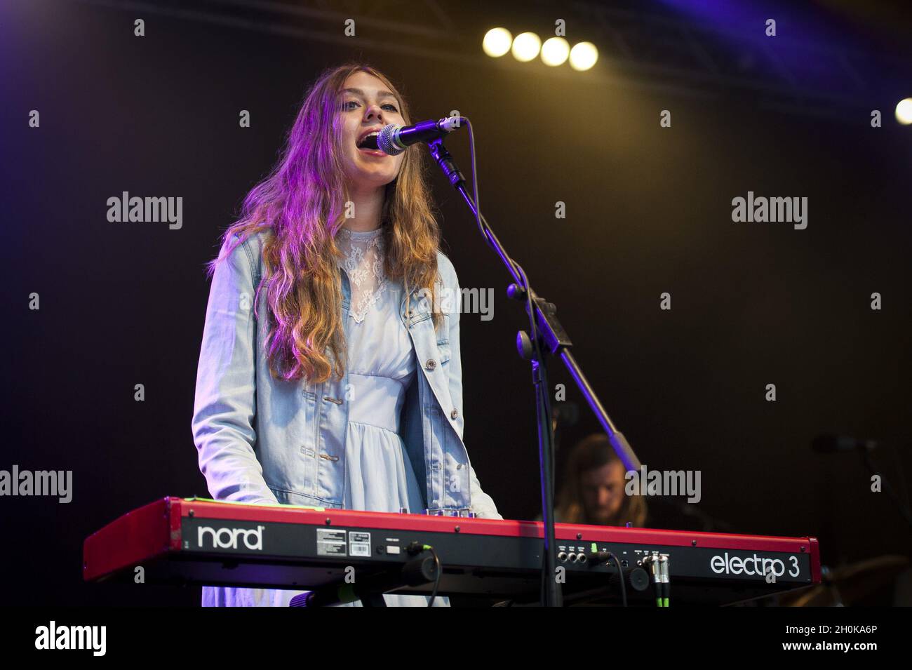 Johanna Soderberg of First Aid Kit performs live on stage at 'End Of ...
