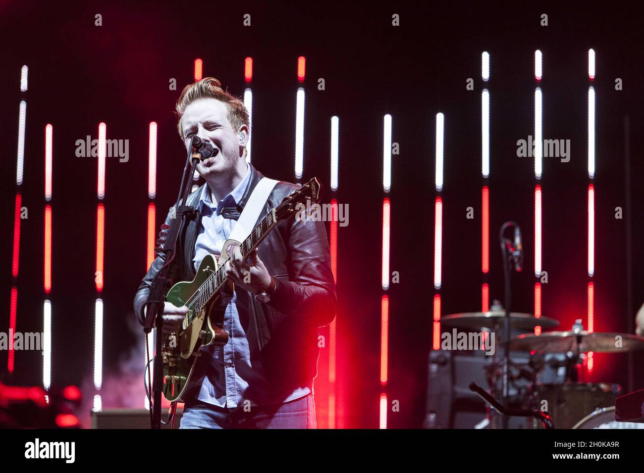 Alex Trimble of Two Door Cinema Club performs live on stage at Bestival ...