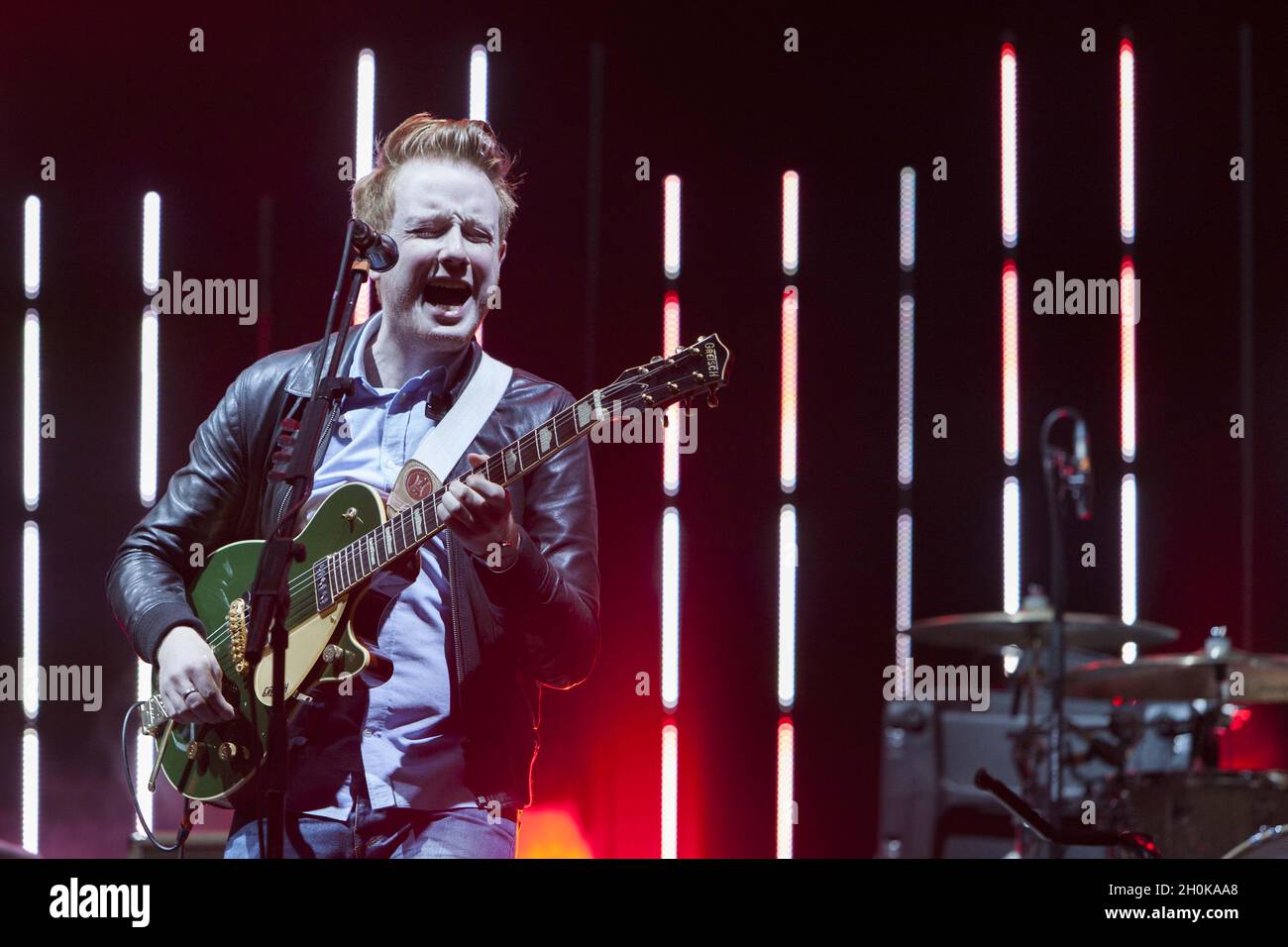 Alex Trimble of Two Door Cinema Club performs live on stage at Bestival ...