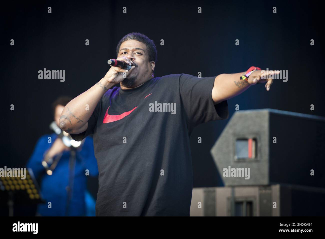 David Jude Jolicoeur of Del La Soul performs live on stage at Bestival ...