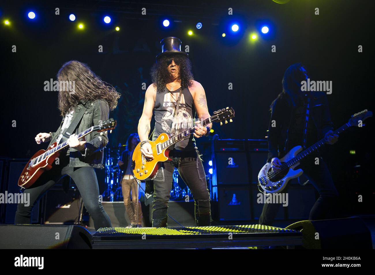 Slash performs live on stage, O2 Academy, Brixton, London Stock Photo ...