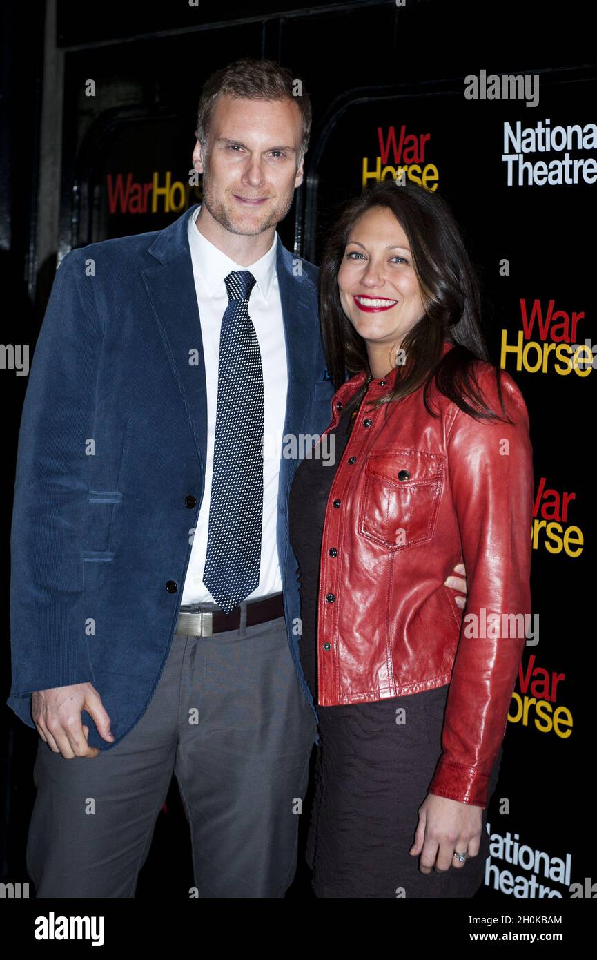 Darren Boyd and partner arrive at the Warhorse 5th Anniversary performance at the National ...