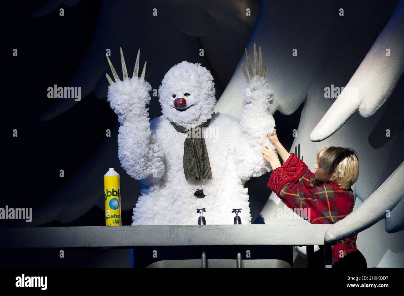 A scene from The Snowman, performed by the Birmingham Repertory Theatre ...