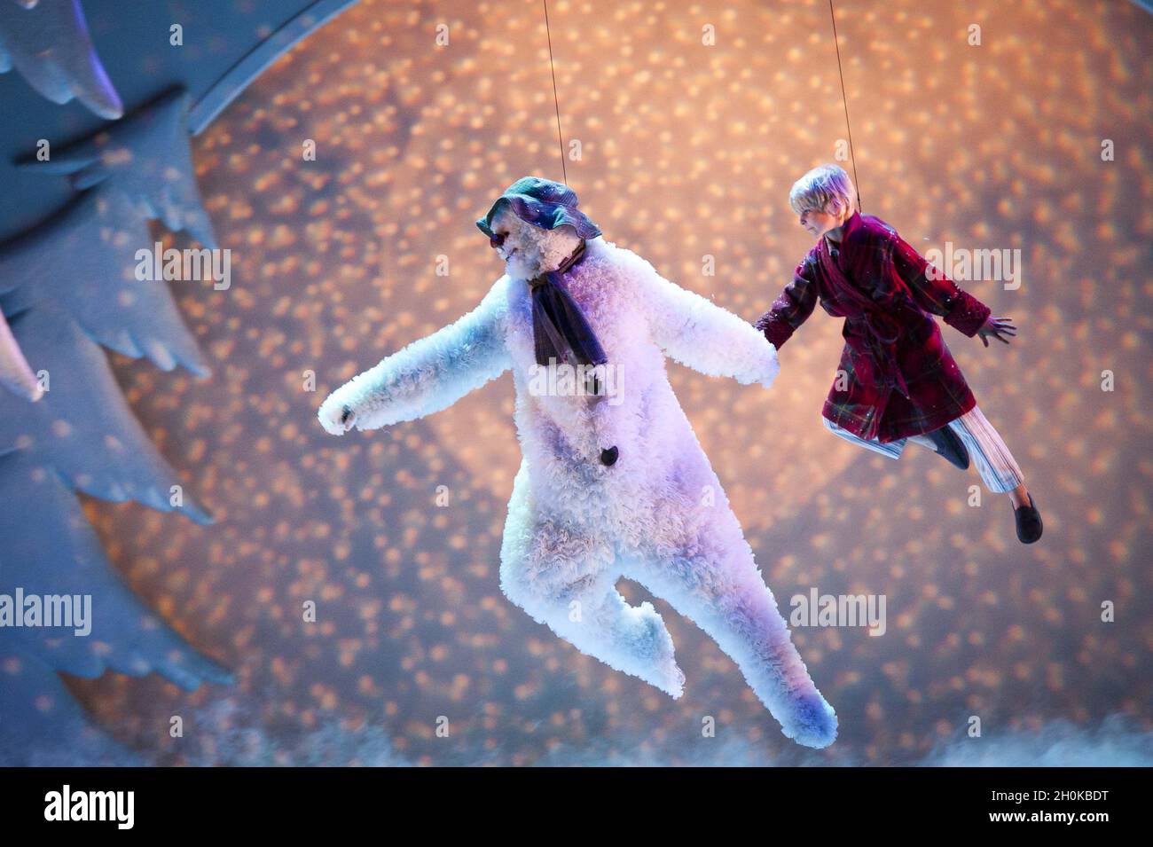 A scene from The Snowman, performed by the Birmingham Repertory Theatre ...