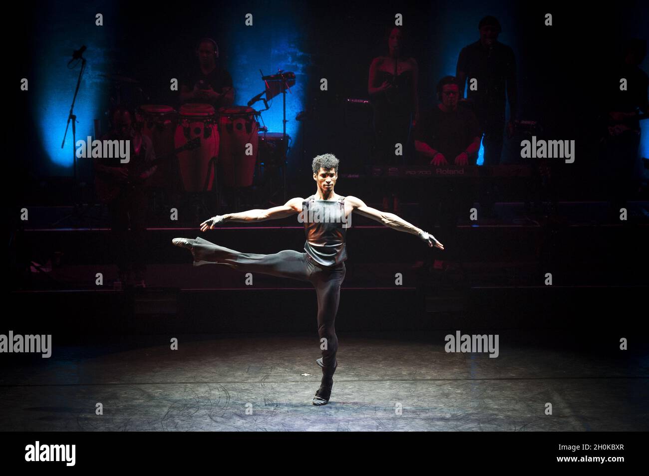 Cuban Dancers perform in Ballet Revolucion, at the Peacock Theatre ...