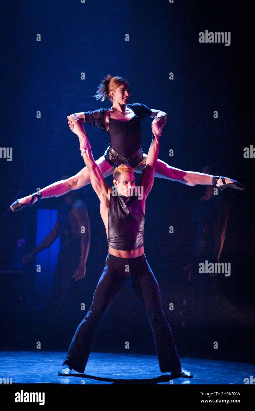 Cuban Dancers perform in Ballet Revolucion, at the Peacock Theatre ...