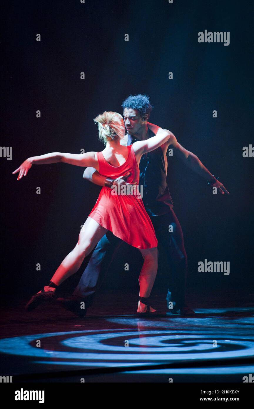 Cuban Dancers perform in Ballet Revolucion, at the Peacock Theatre ...