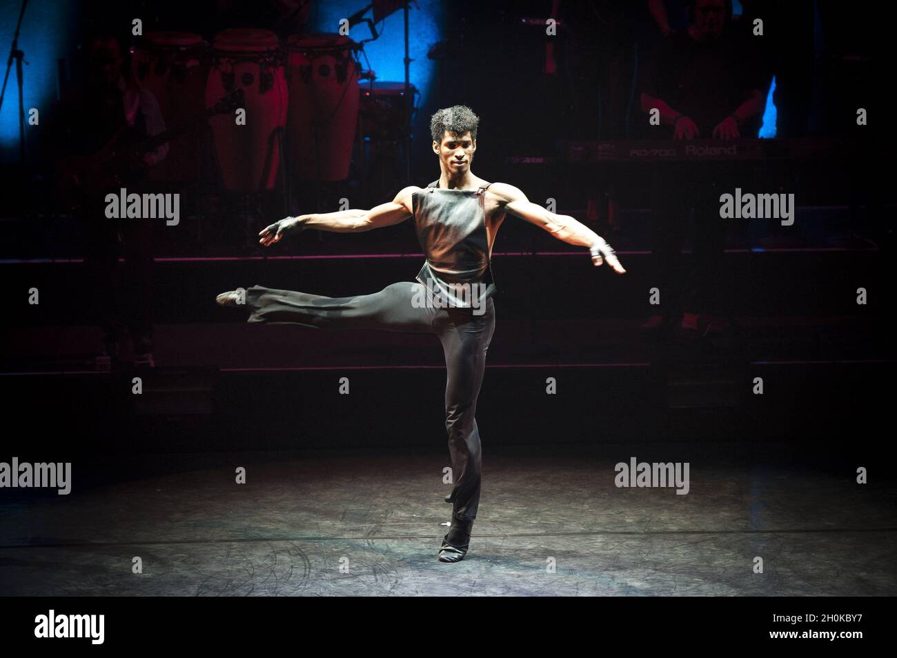 Cuban Dancers perform in Ballet Revolucion, at the Peacock Theatre ...