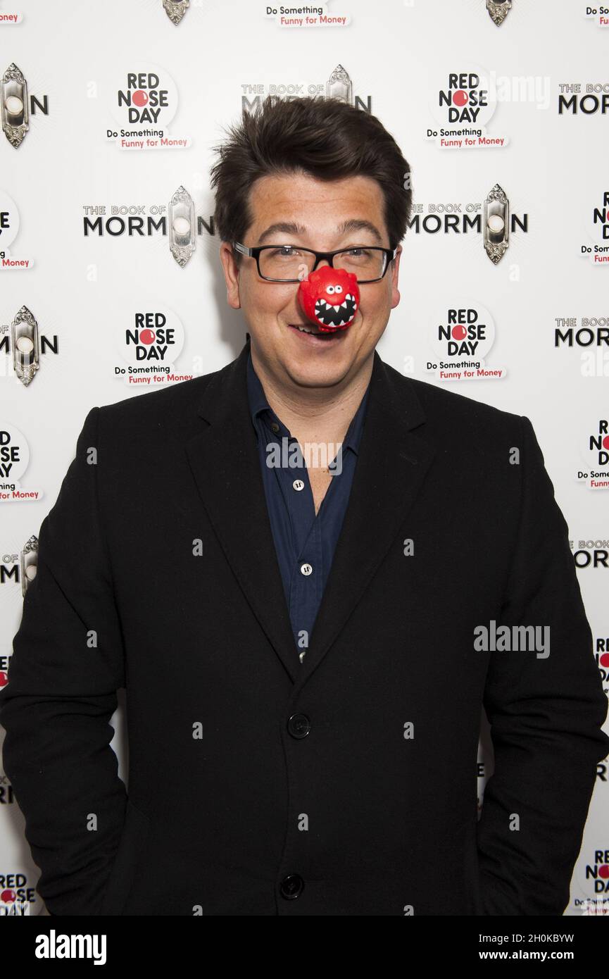 Michael MacIntyre attends The Book of Mormon Red Nose Day Gala, the ...