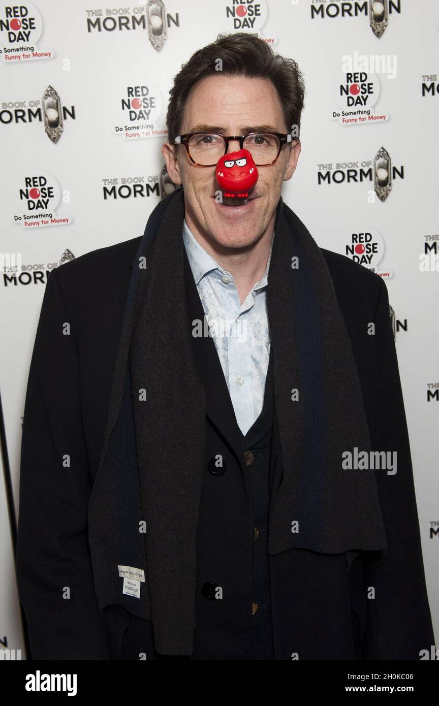 Rob Brydon attends The Book of Mormon Red Nose Day Gala, the Prince of ...