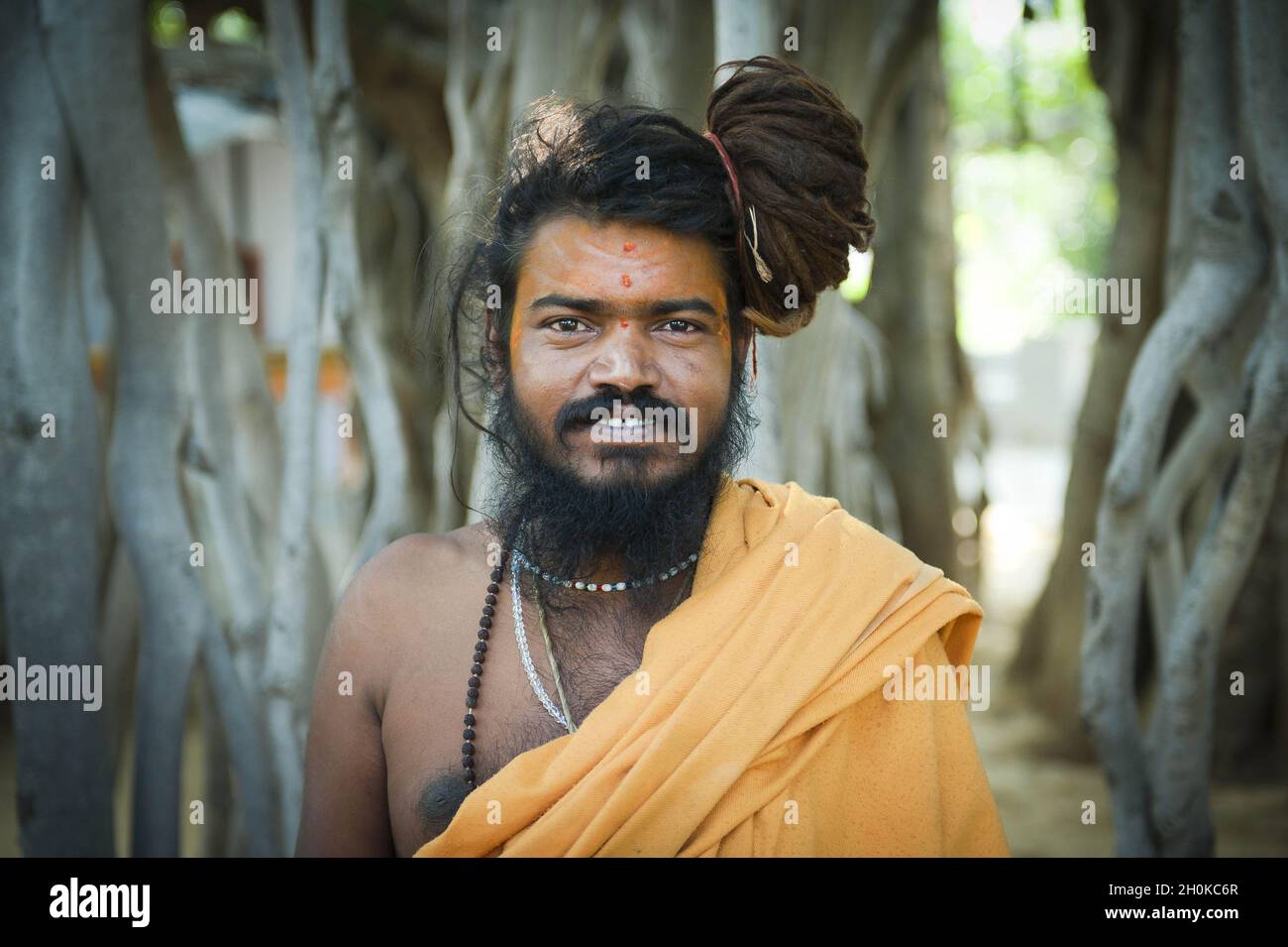 A Hindu Holy Man at an Ashram in Neemrana, India Stock Photo - Alamy