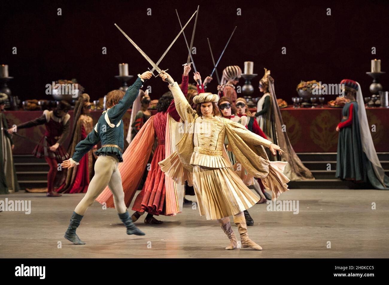 A general view of rehearsals of Romeo and Juliet performed by the ...
