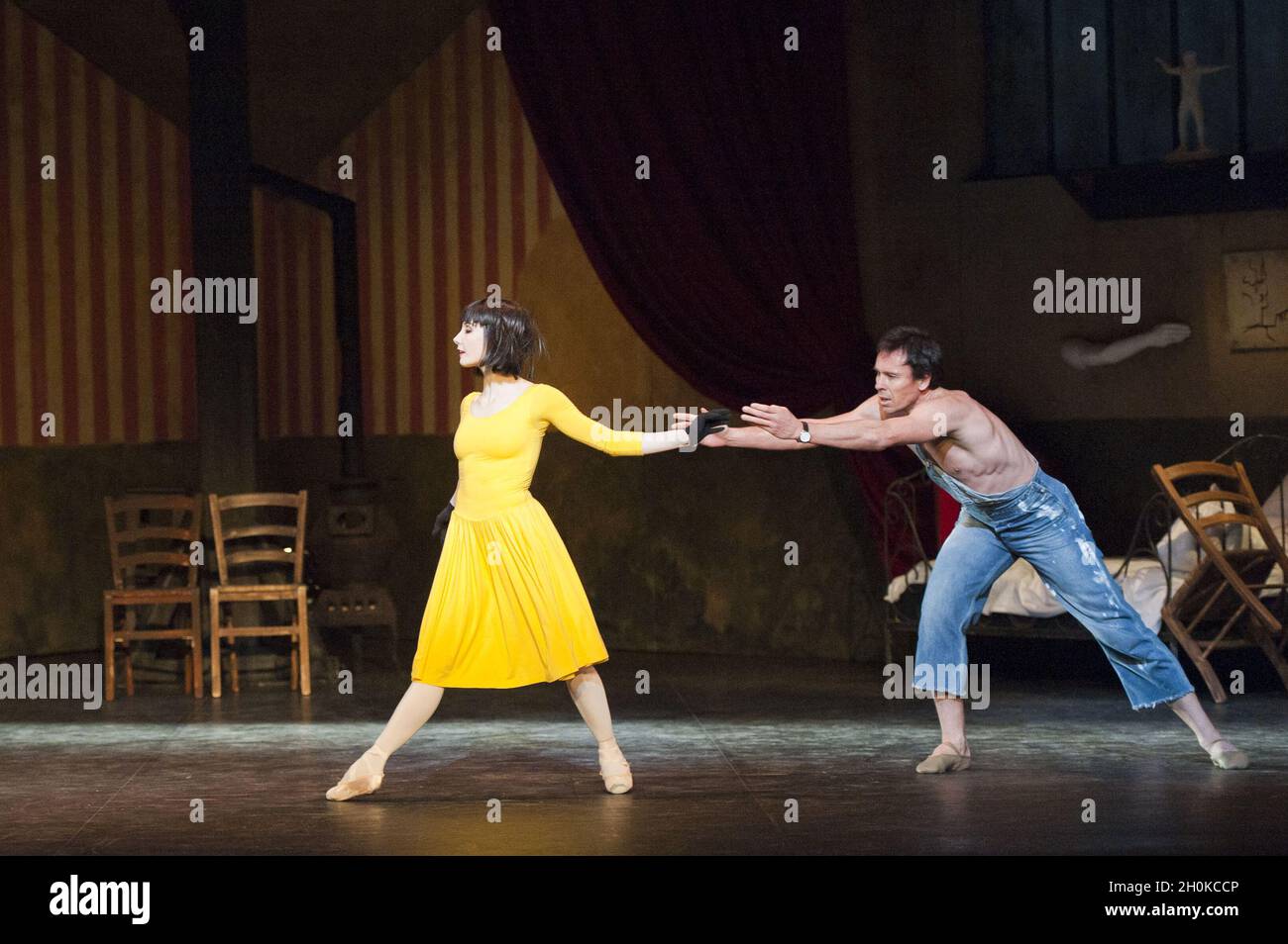Tamara Rojo and Nicolas Le Riche perform Le Jeune Homme et La Mort as ...