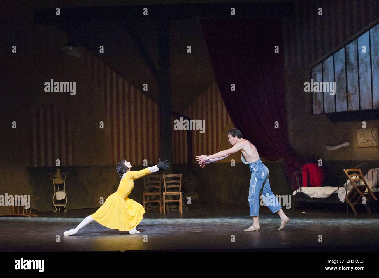 Tamara Rojo and Nicolas Le Riche perform Le Jeune Homme et La Mort as ...