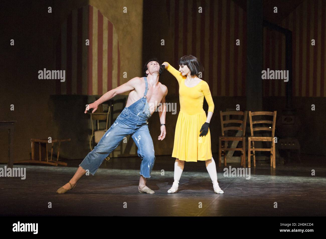 Tamara Rojo and Nicolas Le Riche perform Le Jeune Homme et La Mort as ...