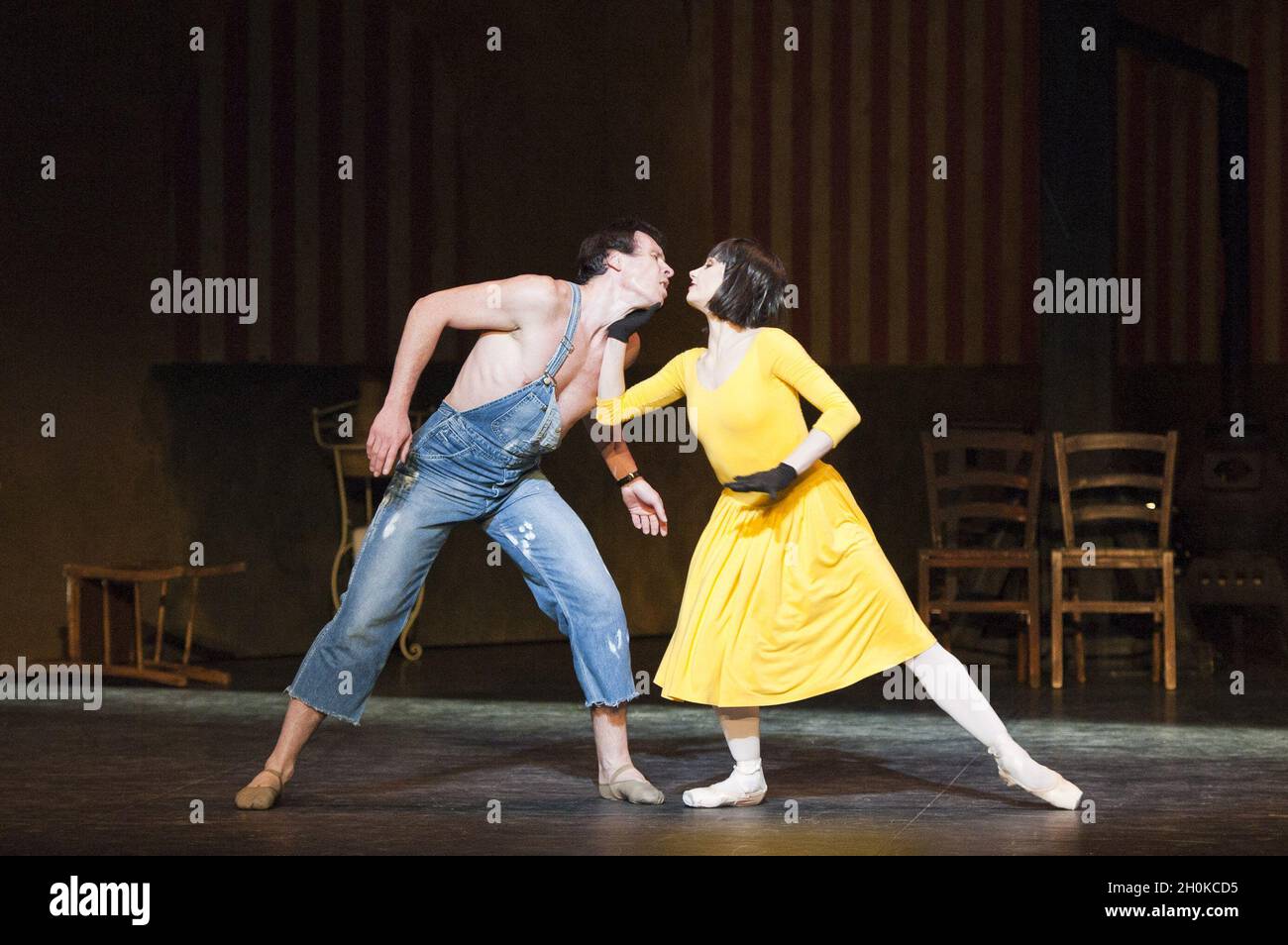 Tamara Rojo and Nicolas Le Riche perform Le Jeune Homme et La Mort as ...