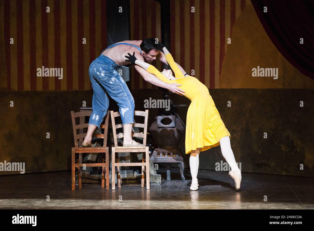 Tamara Rojo and Nicolas Le Riche perform Le Jeune Homme et La Mort as ...
