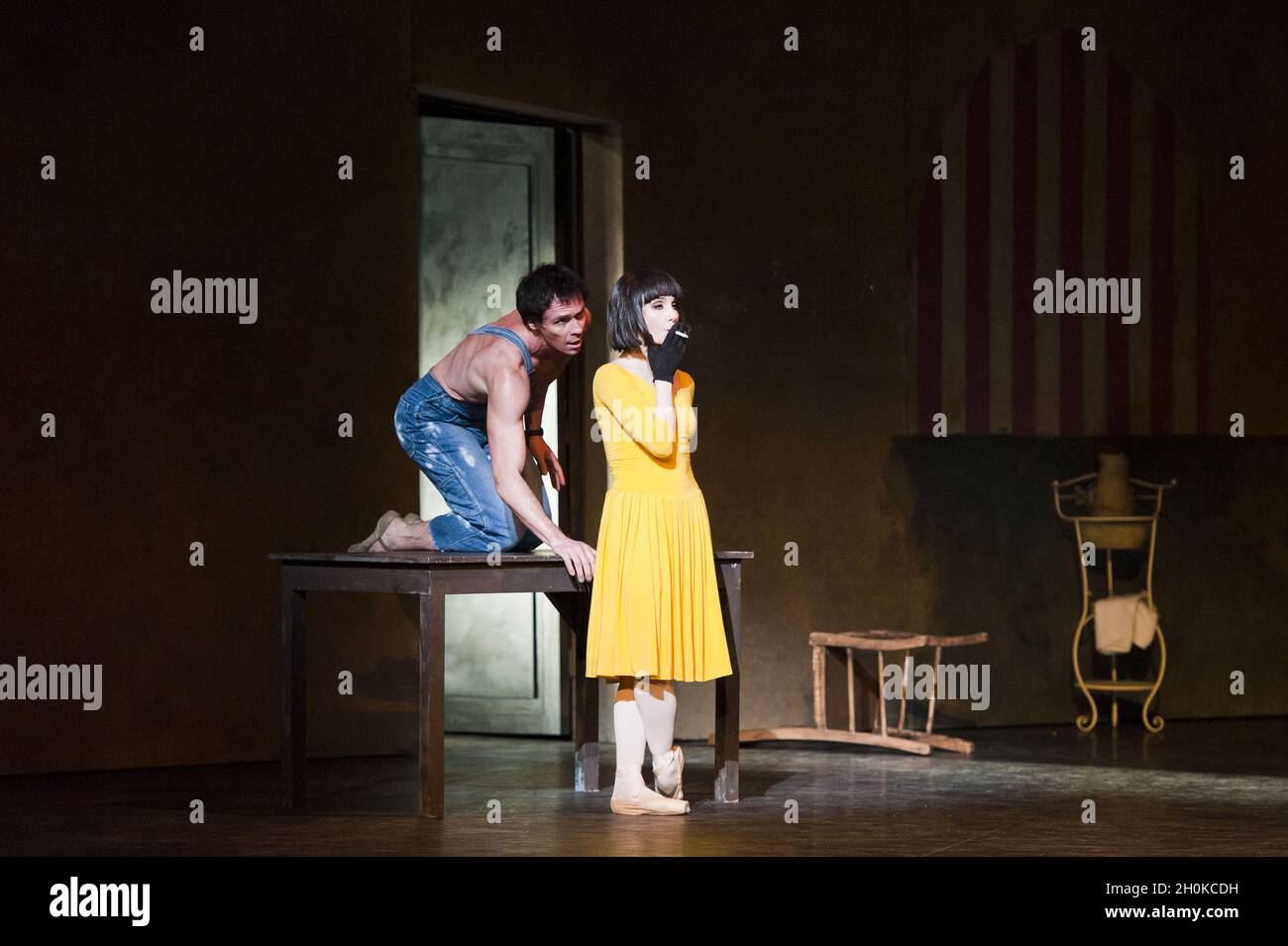 Tamara Rojo and Nicolas Le Riche perform Le Jeune Homme et La Mort as ...