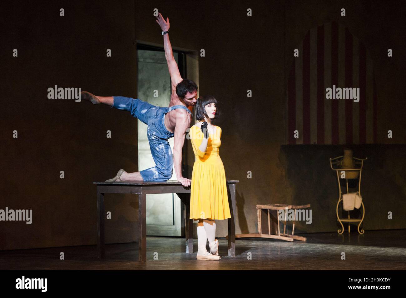 Tamara Rojo and Nicolas Le Riche perform Le Jeune Homme et La Mort as ...