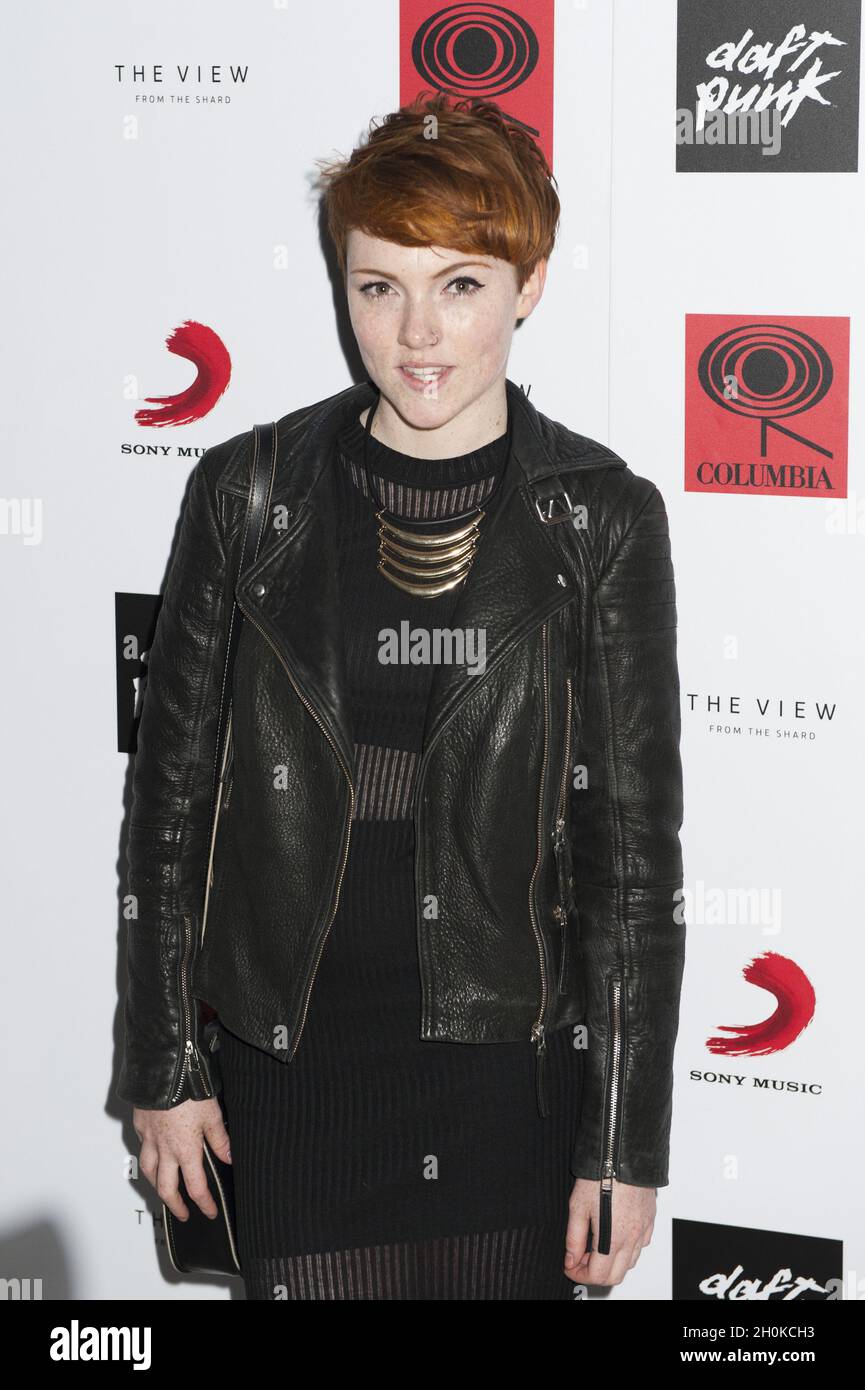 Chloe Howl attending a listening party for Daft Punk's new album ...