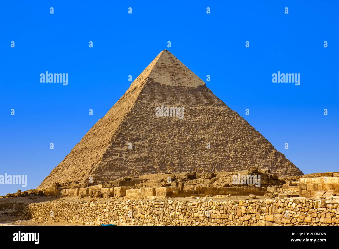 The Pyramid of Khafre or of Chephren in Kairo, Egypt Stock Photo - Alamy