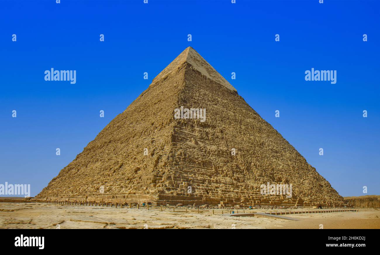 The Pyramid of Khafre or of Chephren in Kairo, Egypt Stock Photo - Alamy