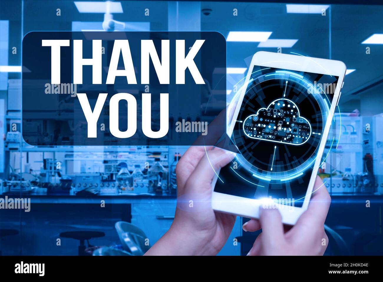 Conceptual display Thank You. Business overview polite expression used ...