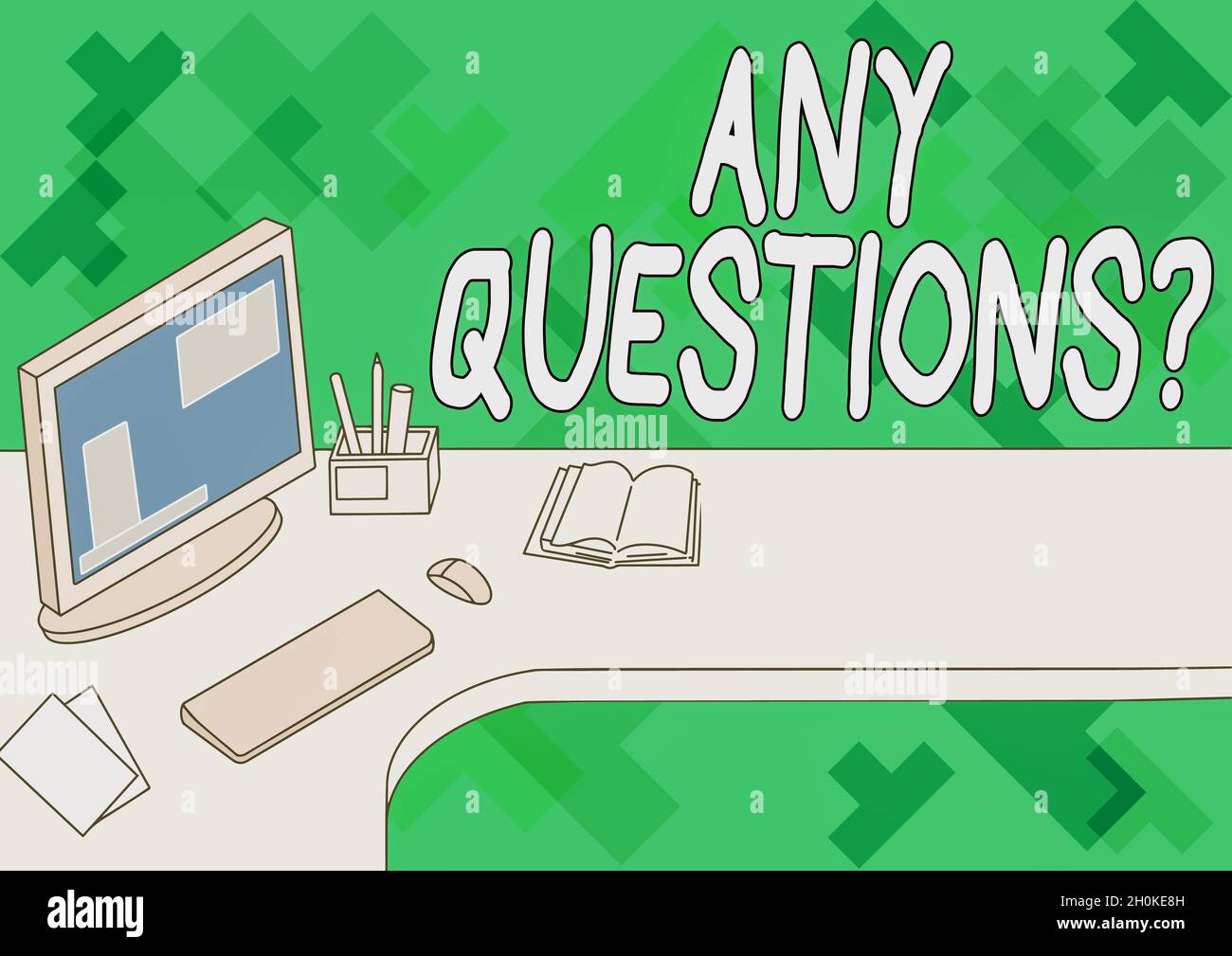 Text sign showing Any Questions Question. Word Written on you say write ...