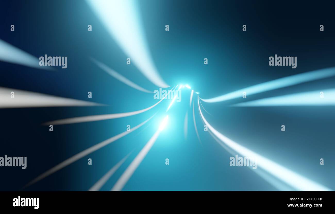 Stunning digital light effects on dark background Stock Photo - Alamy