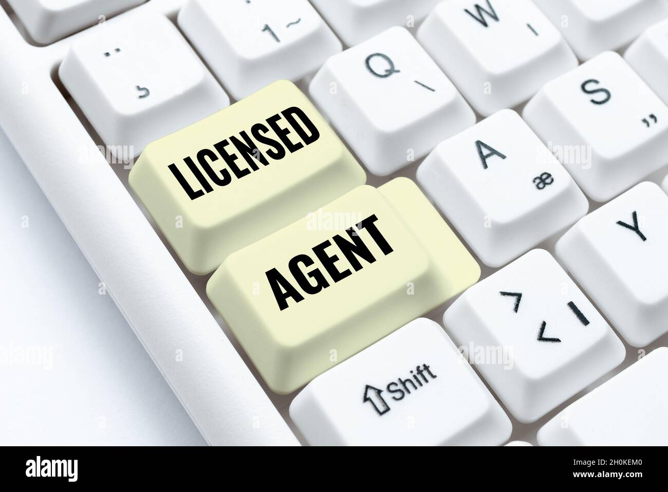 Inspiration showing sign Licensed Agent. Business idea Authorized and ...