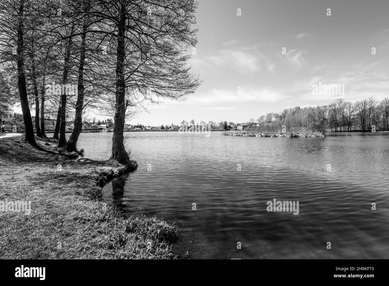 Sunny morning on rural Black and White Stock Photos & Images - Alamy