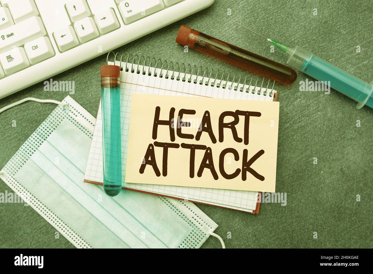 Writing displaying text Heart Attack. Business concept sudden ...