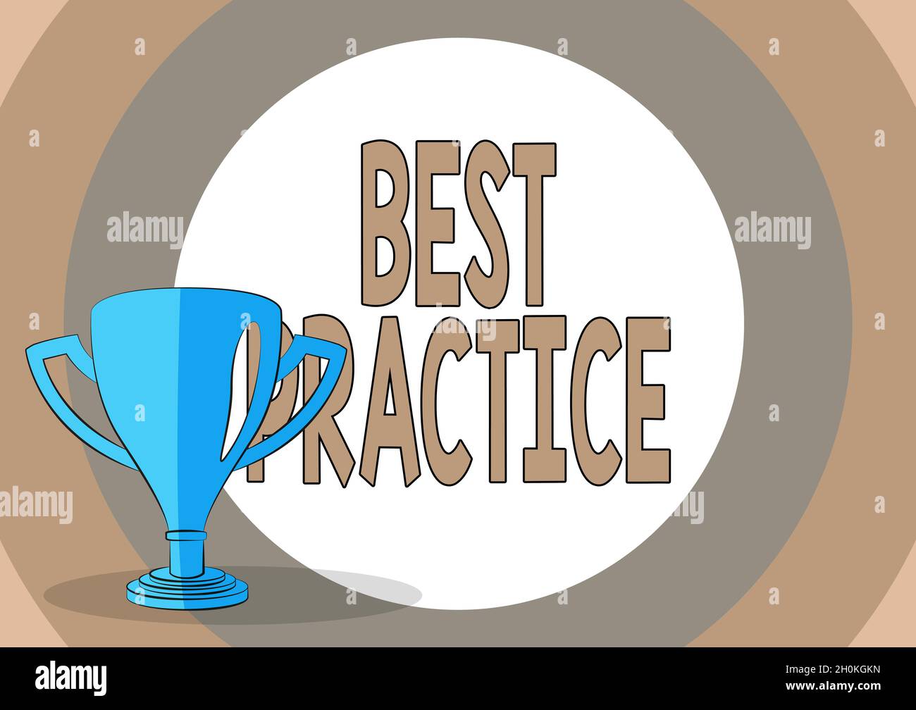 Text sign showing Best Practice. Business concept commercial procedures ...