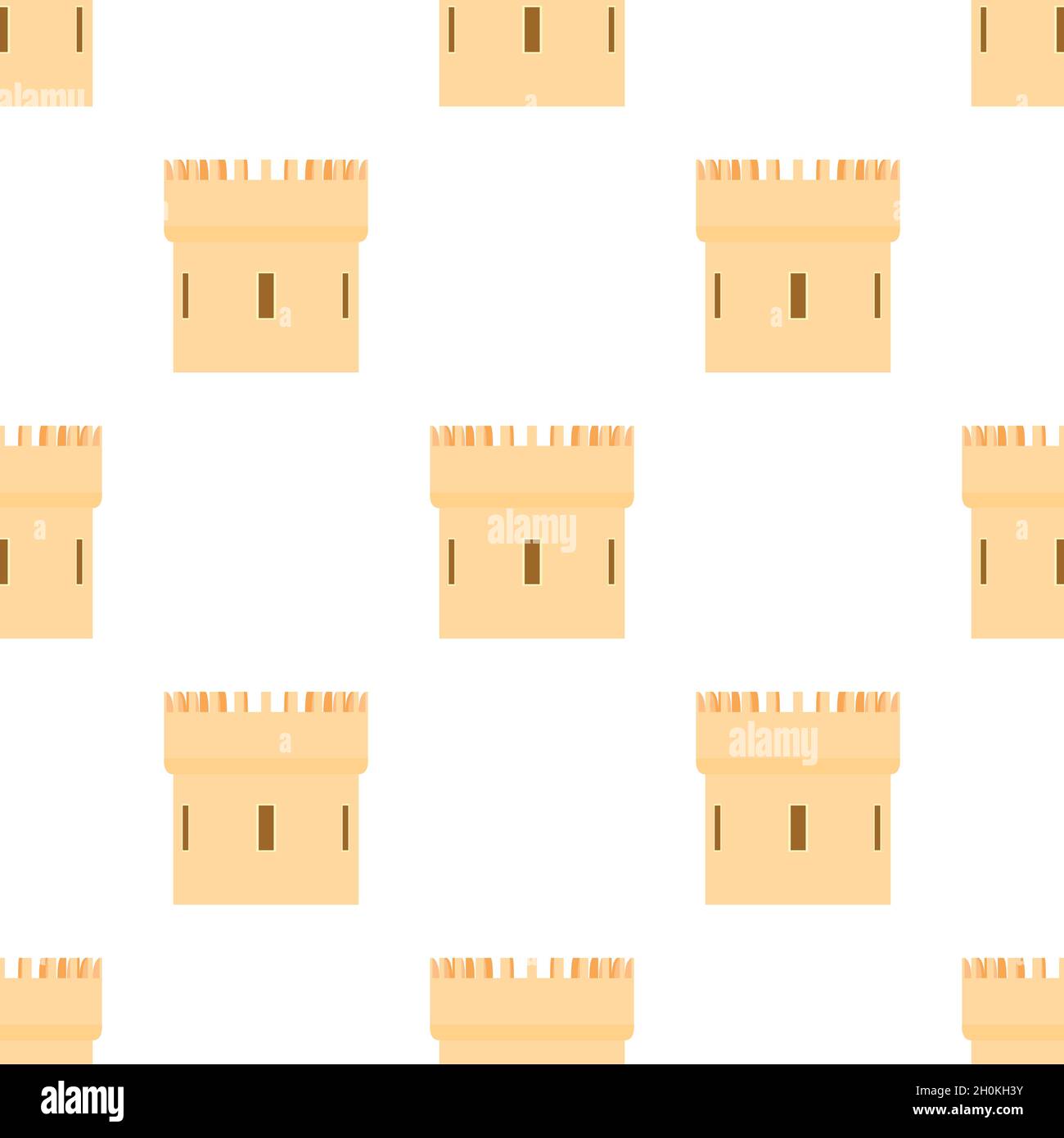 Medieval tower pattern seamless background texture repeat wallpaper ...