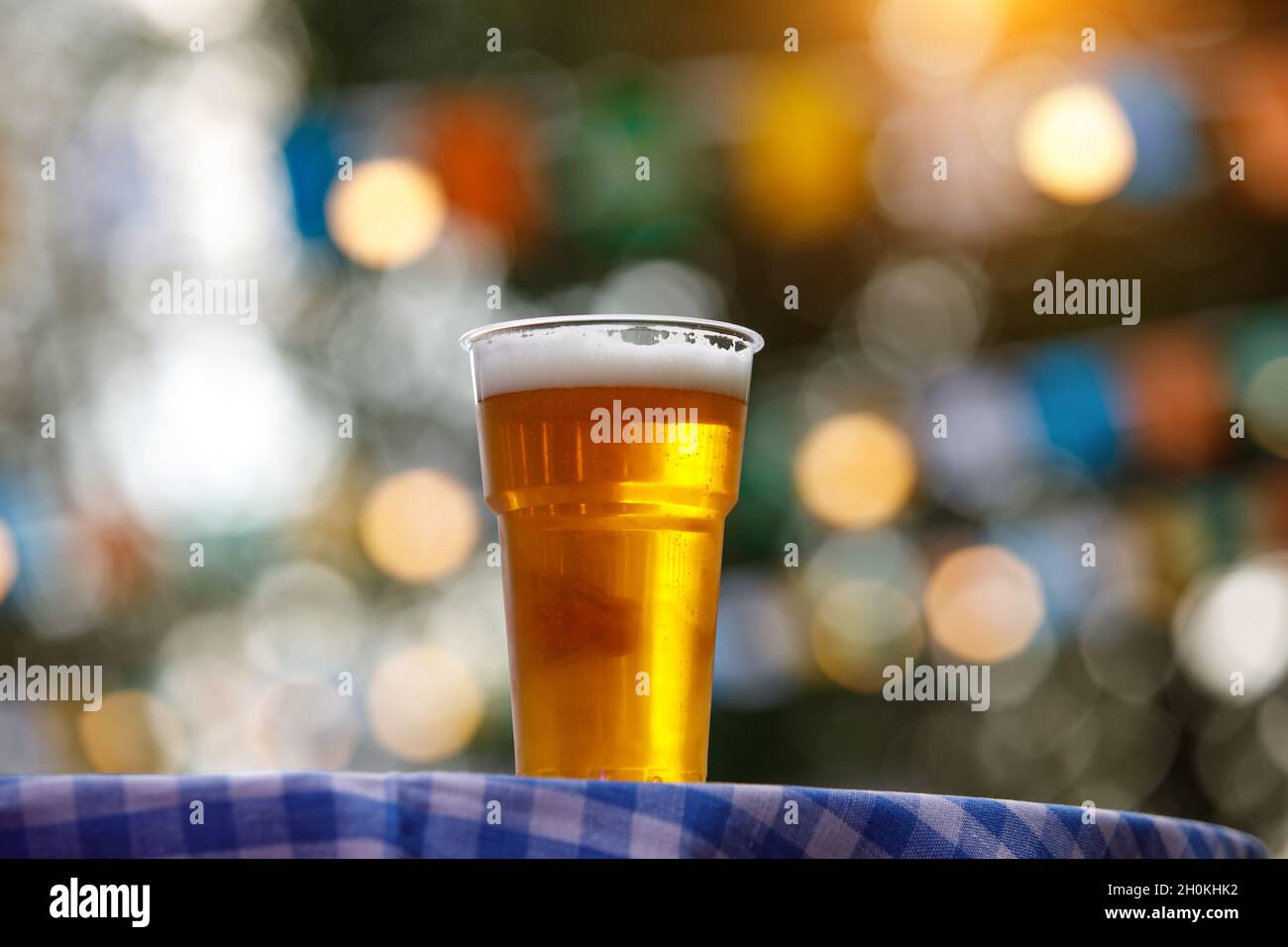 Beer in a plastic cup hi-res stock photography and images - Alamy