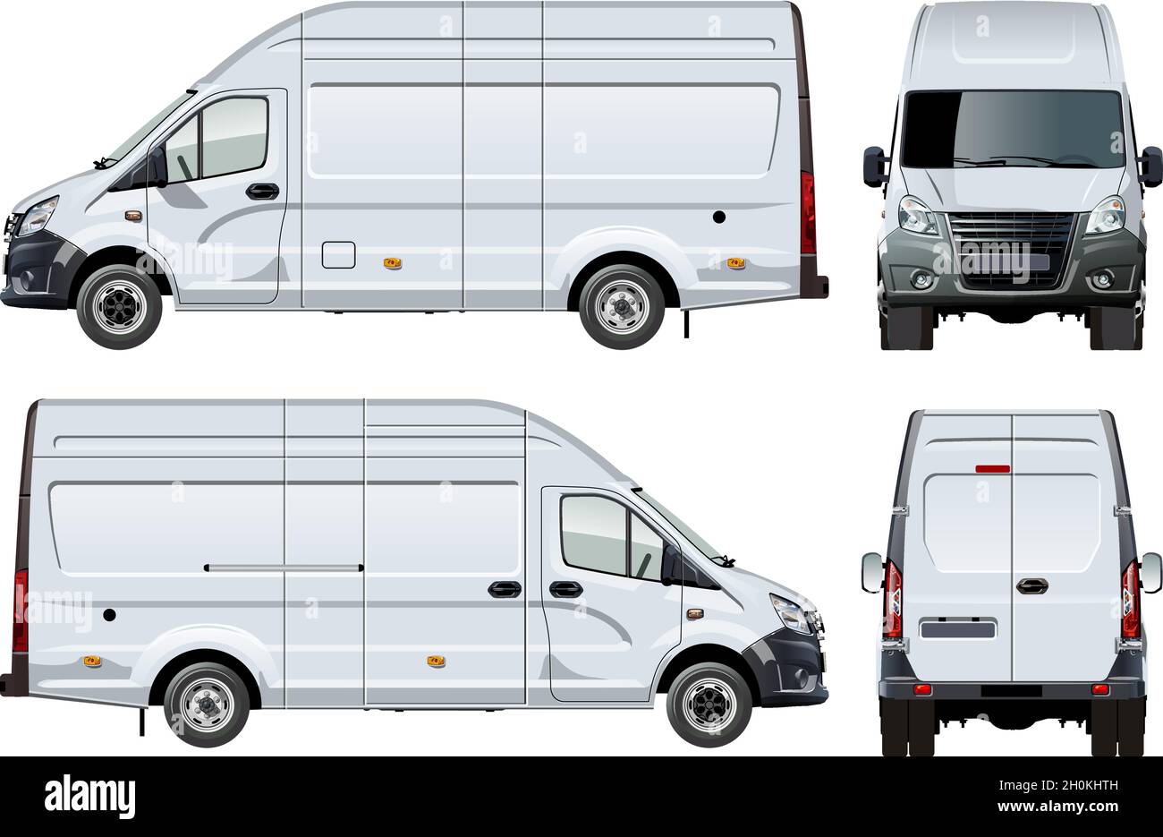 Vector van template isolated on white. Available EPS-10 separated by ...