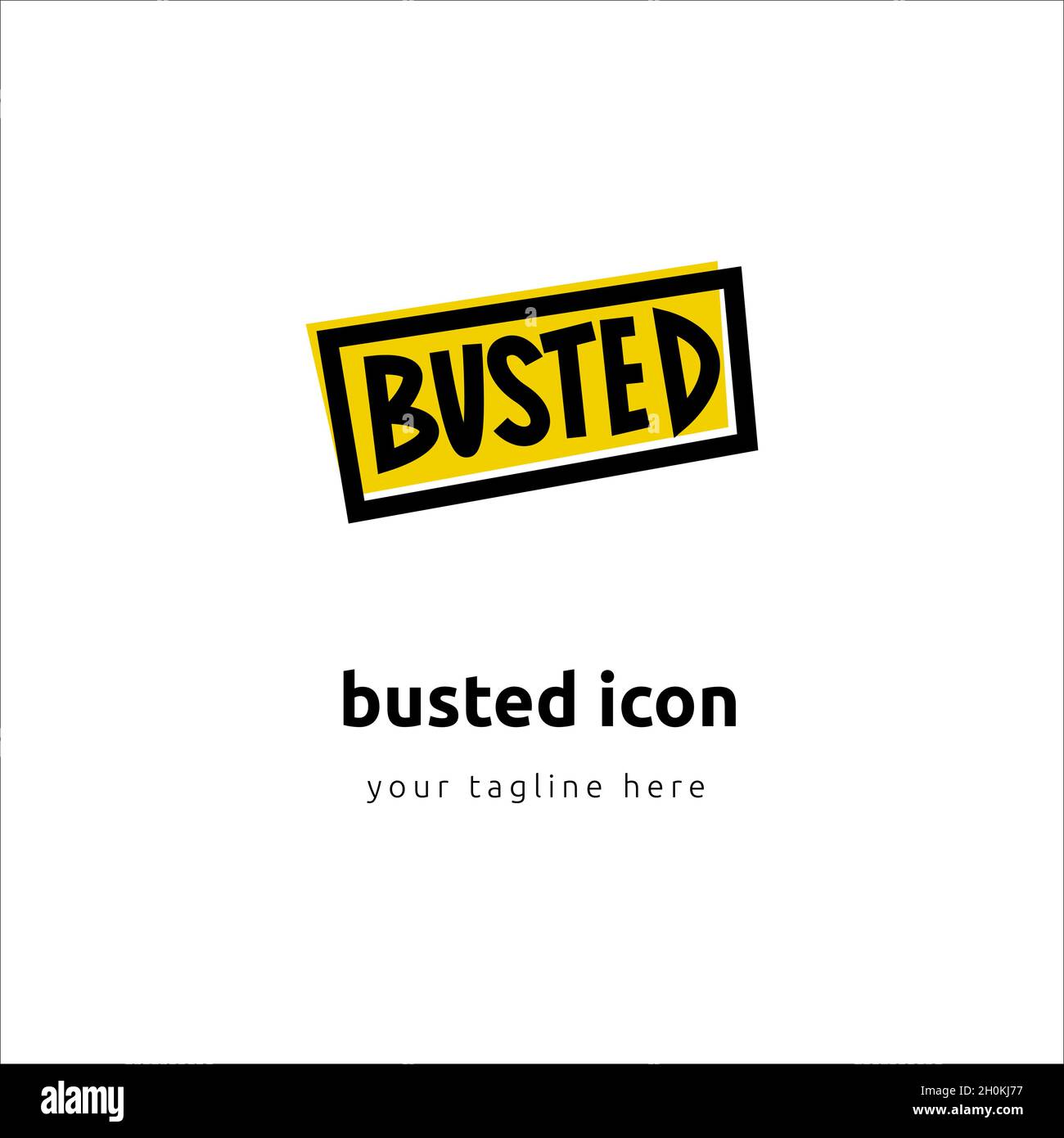 Vector busted badge isolated label sign on white background, sign of ...