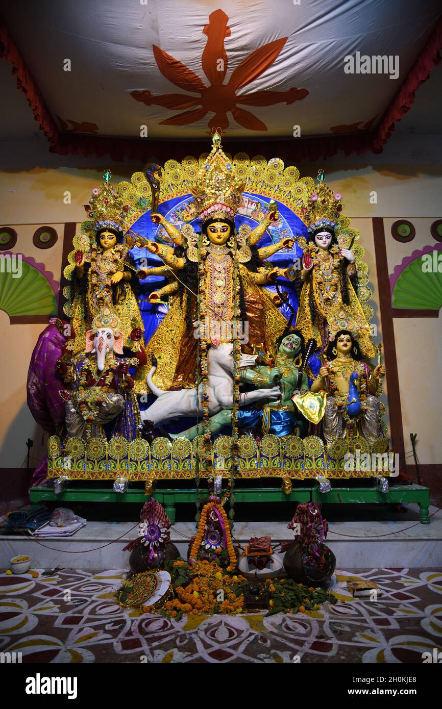 Durga. Andul Royal Palace. This Durga Puja of this Andul Royal family ...