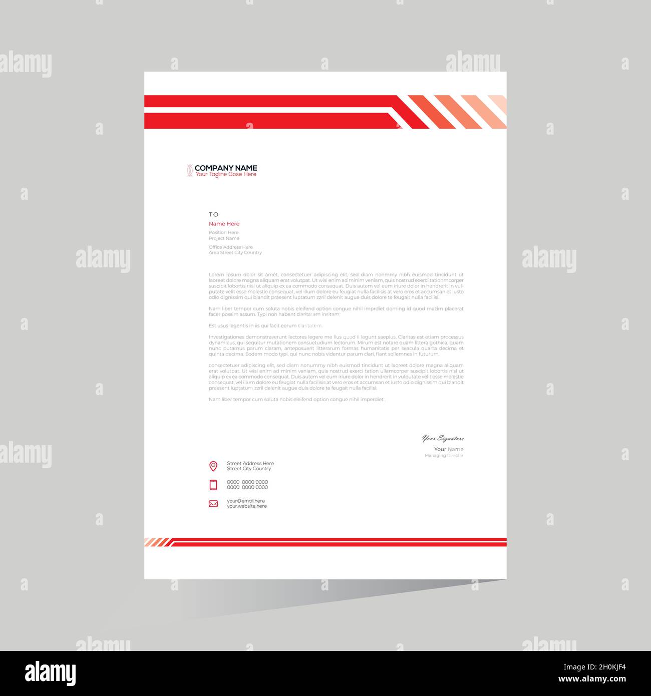 Letterhead Design Vector