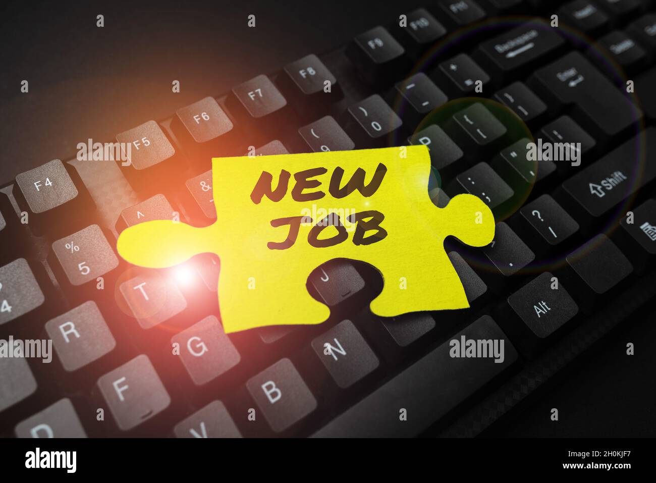 Inspiration showing sign New Job. Business approach recently having ...