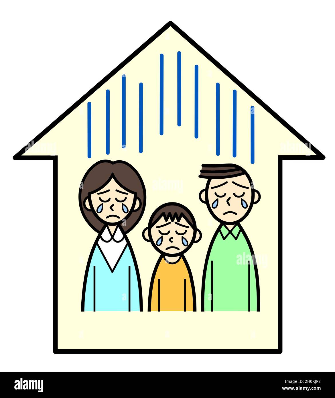 Crying Family Clipart