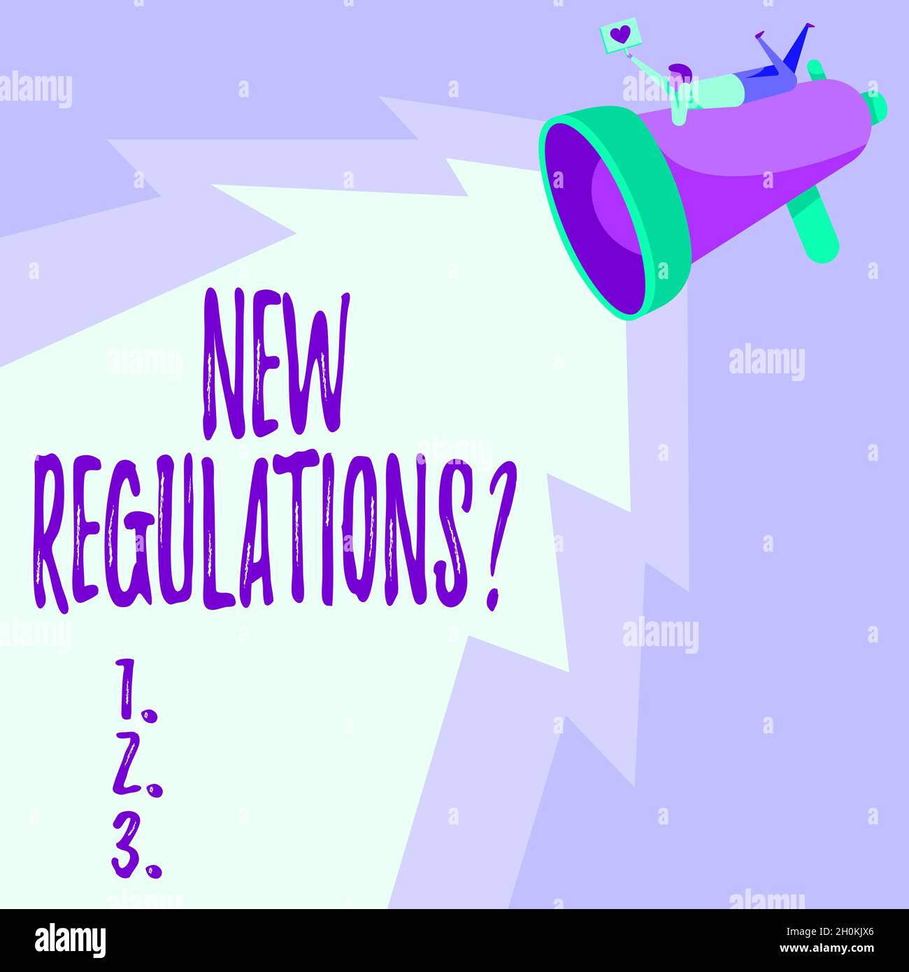 Writing displaying text New Regulations Question, Business concept ...