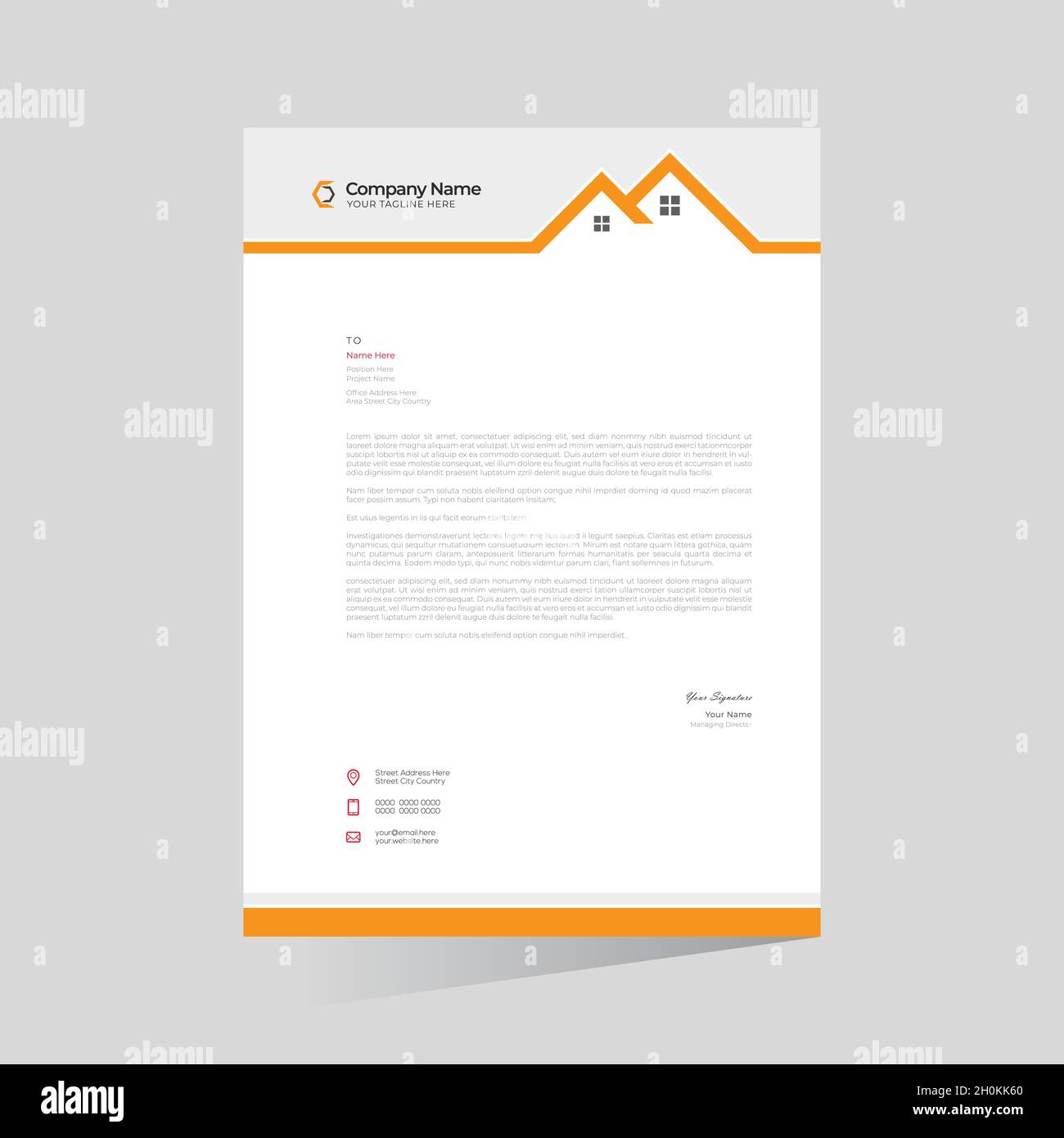 Home letterhead hi-res stock photography and images - Alamy