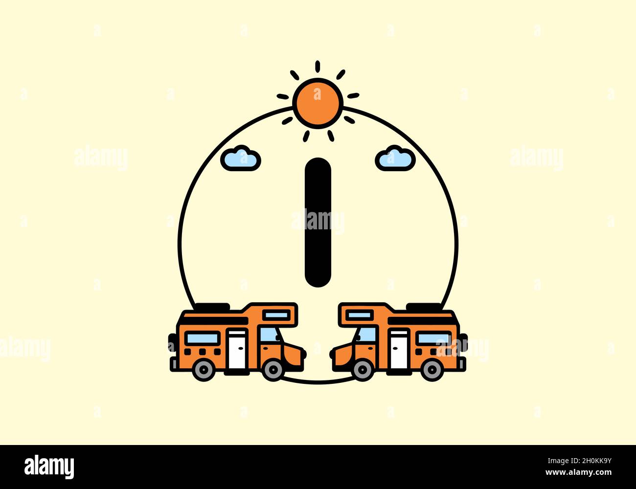 Family i car Stock Vector Images - Alamy