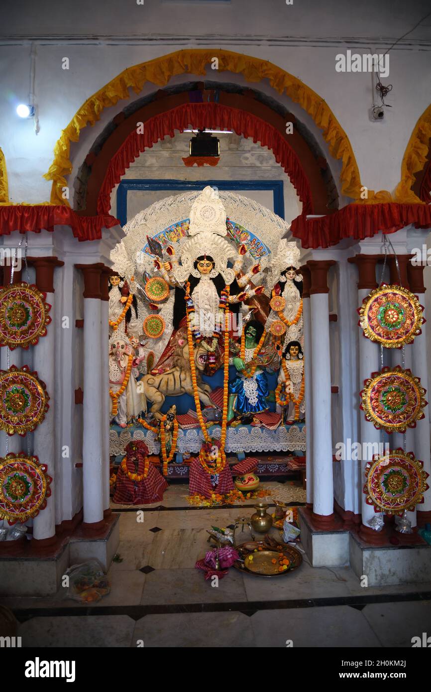 Durga. Lalit Lodge of Paul family. Rajgunge, Banipur, Sankrail, Howrah ...