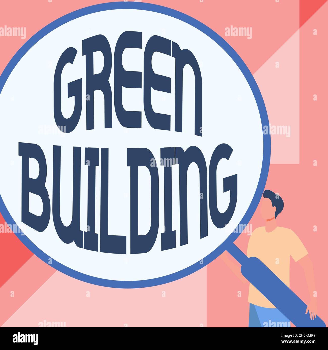 Text caption presenting Green Building. Concept meaning A structure ...